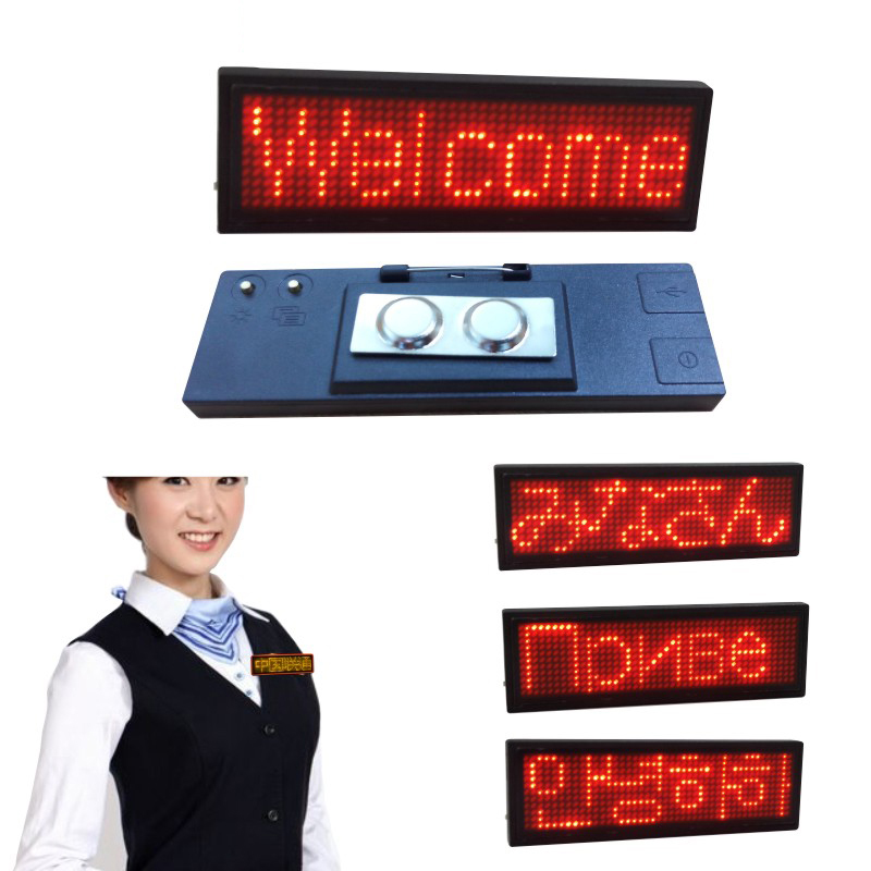 LED name badge