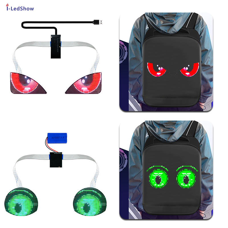 Winking Eyes LED Panel Display LED Angel Eyes Blinking Screen APP ...