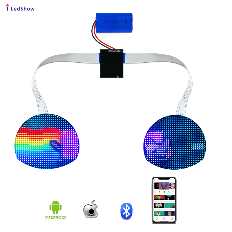 Winking Eyes LED Panel Display LED Angel Eyes Blinking Screen APP ...