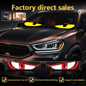 Car Turck Advertising Scrolling LED Sign App Control Eyes Light Custom ...