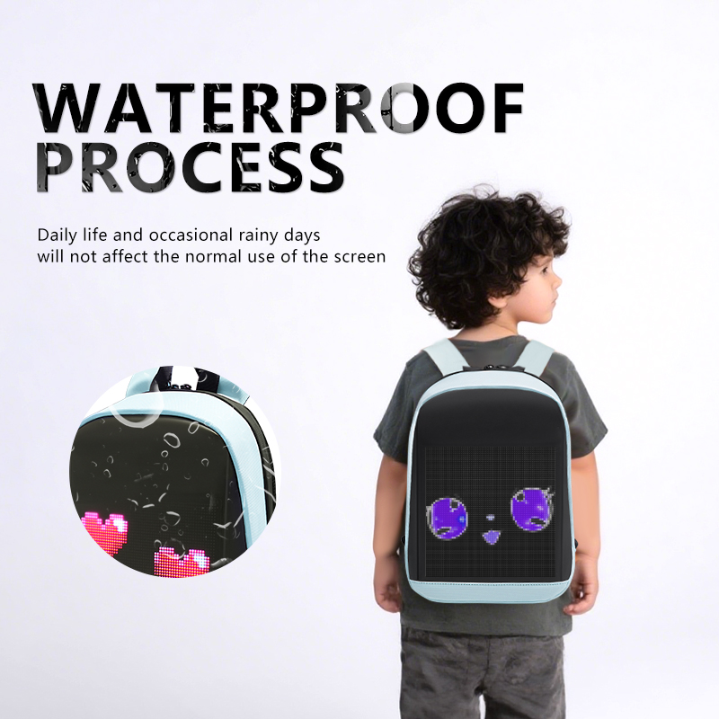 LED Display Waterproof Bag RGB Full Color LED Screen Backpack APP ...