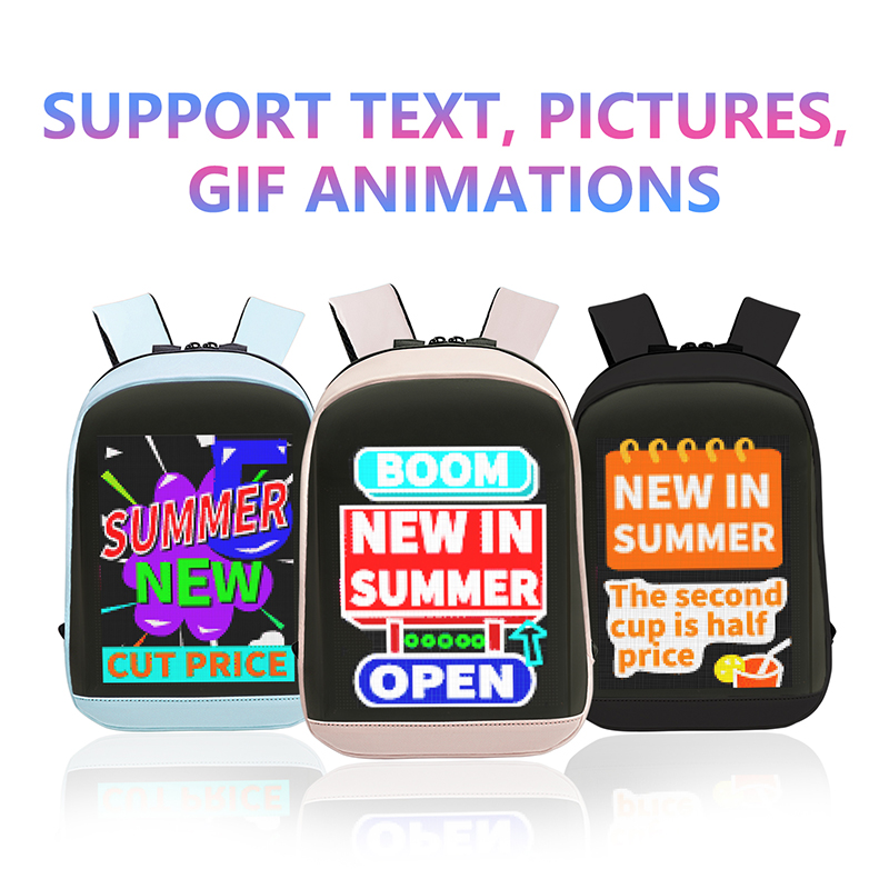 Pixel 96*128 LED Backpack High Resolution Display Backpack with Digital ...