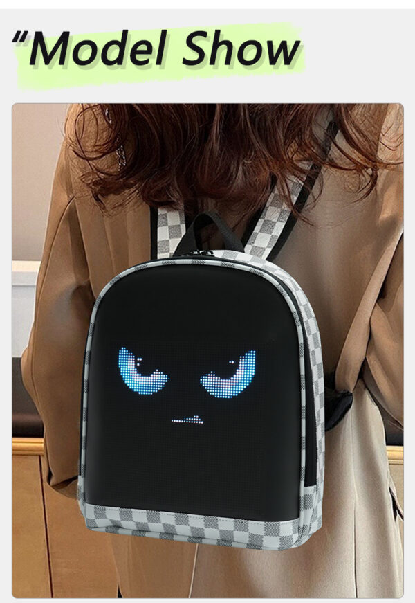 Waterproof Smart LED Display Backpack Customizable Moving Message ...